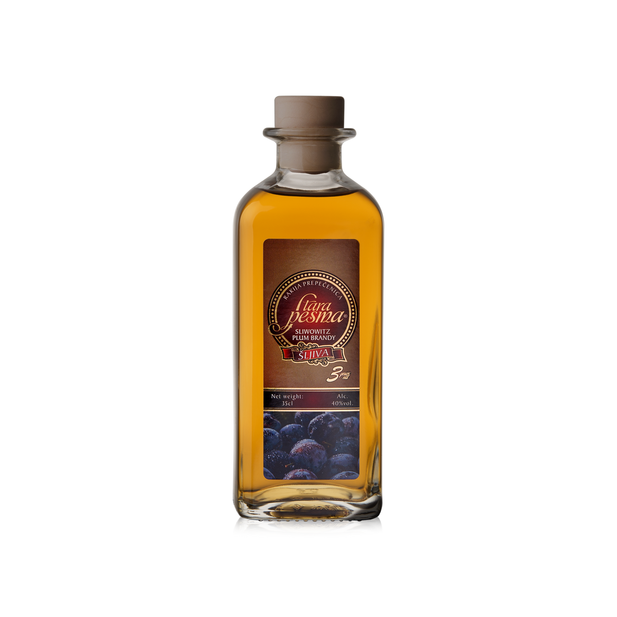 Stara Pesma 3 Years - Slivovitz Plum Brandy 375ml